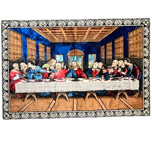 Vintage | Wall Decor | Vintage Large Velvet Italian Wall Decor Tapestry ...